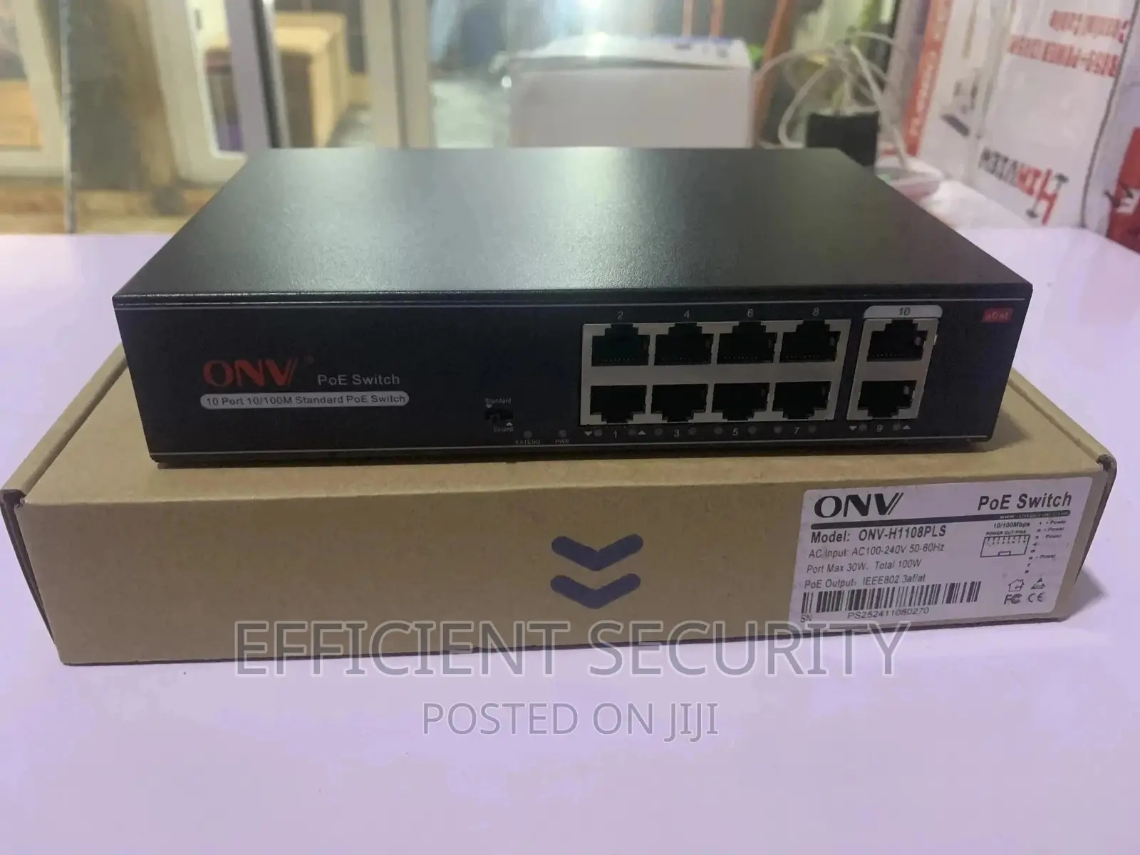ONV - 8 Port Poe Switch 10/100mbps - Black in Ikeja - Networking ...