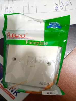 Aico Cat 6 Single (One Port) Face Plate With Keystone Jack in Ikeja ...