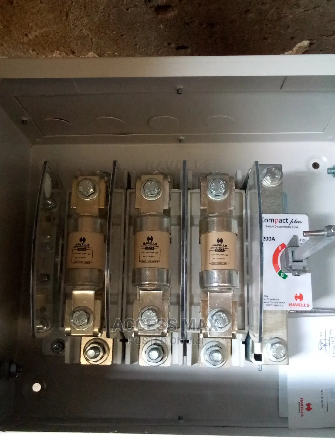 200 Amps Gear Switch for sale - Access MAX electrical Ventures Price: ₦ ...
