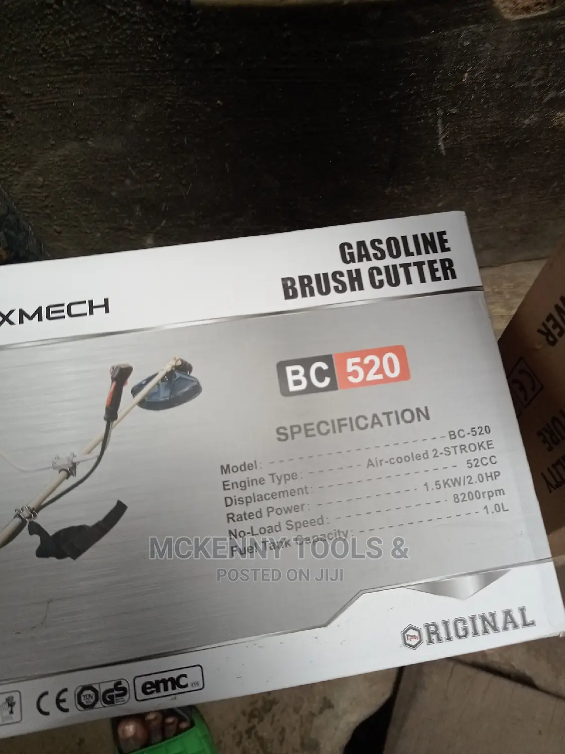 Maxmech Gasoline Brush Cutter Machine Bc 520 for sale - Mckenny Tools ...