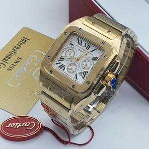 Threeple Cartier Engine Wrist Watch With Chrono Action in Lagos Island ...