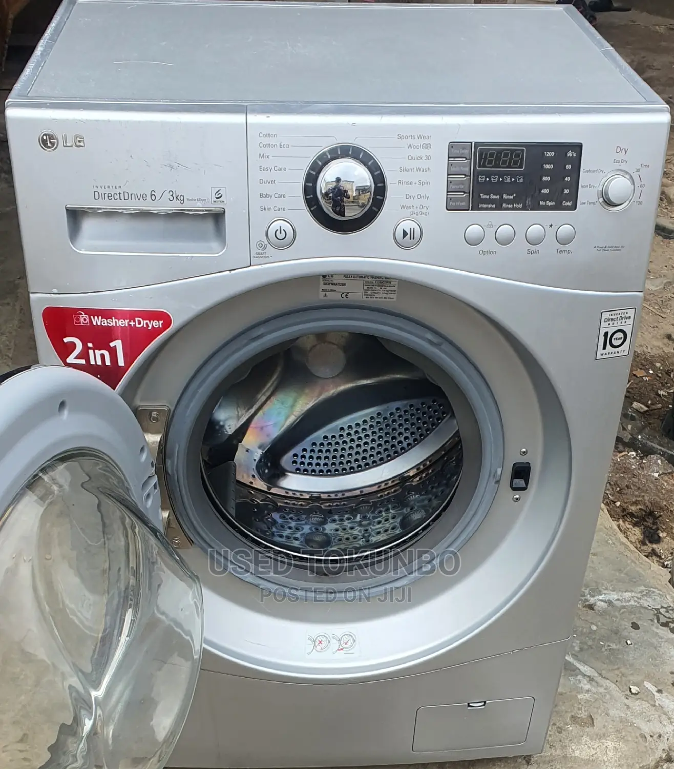 6kg Lg Inverter Drive Wash Dry Washing Machine+Payondelivery in ...