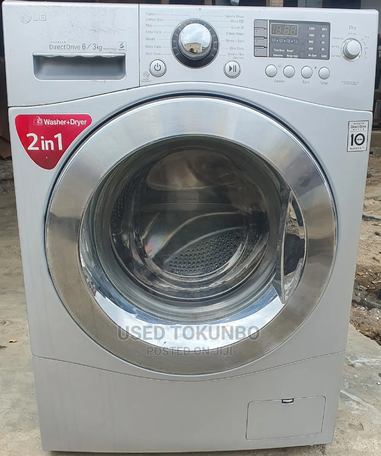 6kg Lg Inverter Drive Wash Dry Washing Machine+Payondelivery in ...