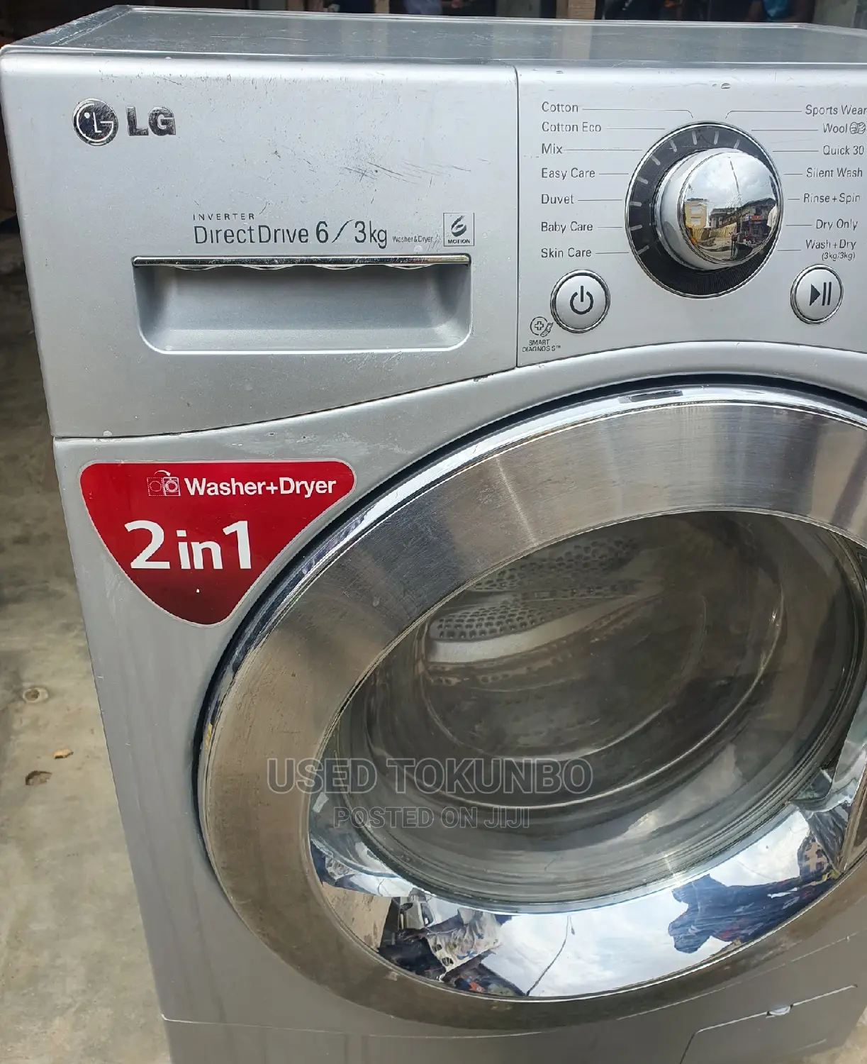 6kg Lg Inverter Drive Wash Dry Washing Machine+Payondelivery in Surulere - Home Appliances, Used ...