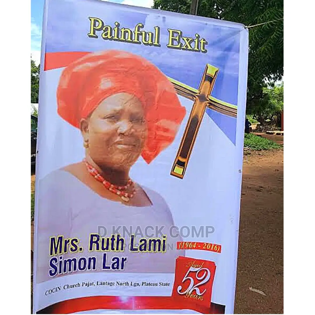 4ft by 6ft Obituary Banner (Design and Print) in Alimosho - Printing ...
