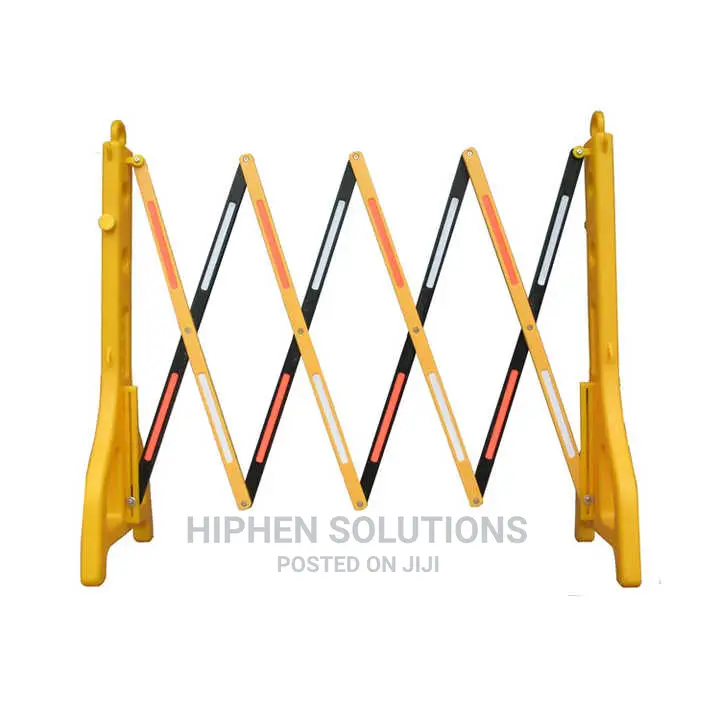 Plastic Yellow Expandable Barricade in Yaba - Safety Equipment ...