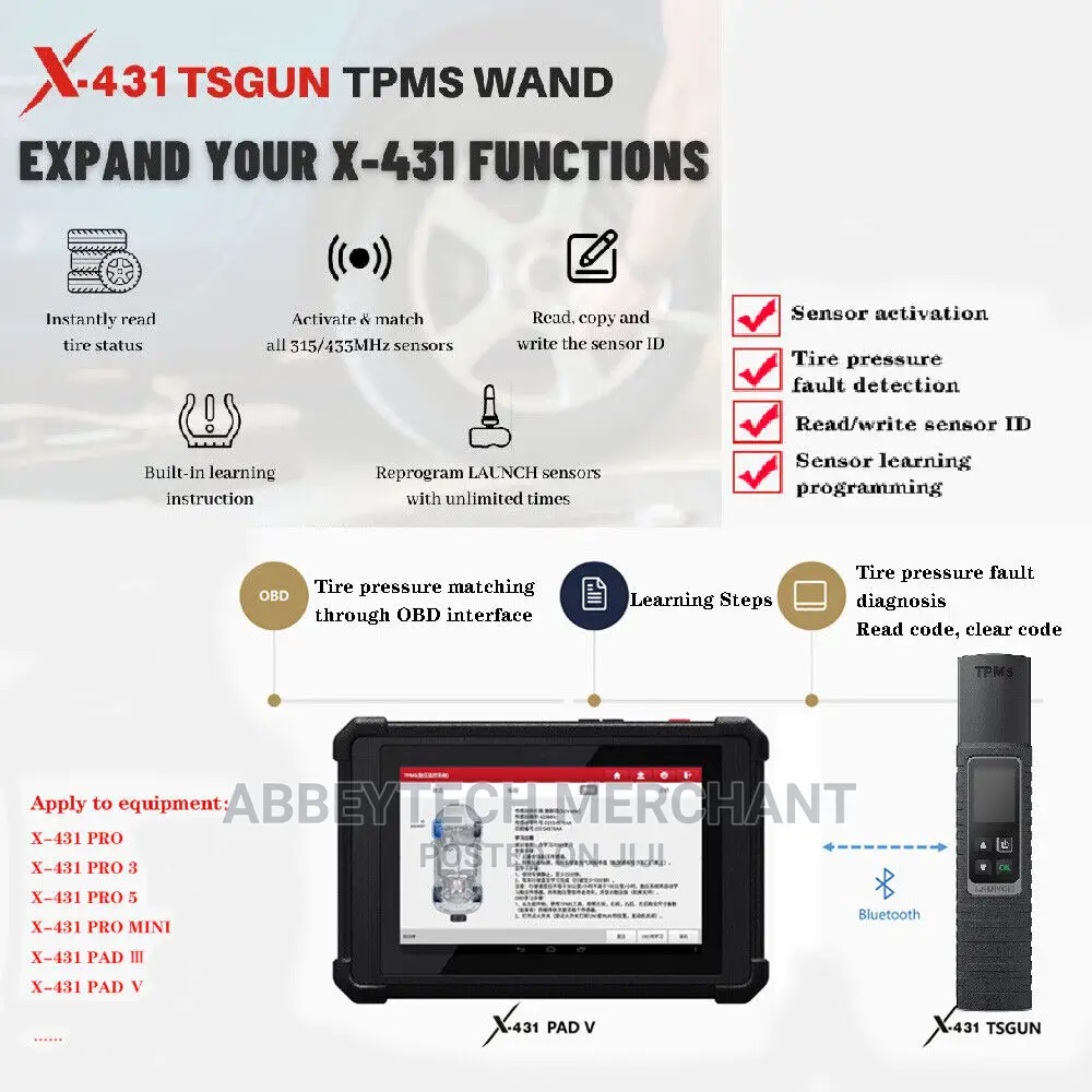 Launch X431 Pros v With X431 Tsgun TPMS Programmer in Ikeja - Vehicle ...