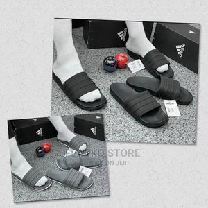 Original Adidas Cloudfoam Black Grey Slides for sale - Flacko Store ...