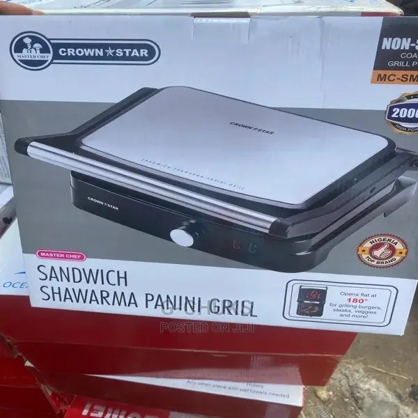 Crown Star Sandwish Toaster / Panini Grill 4 Slices in Lagos Island ...