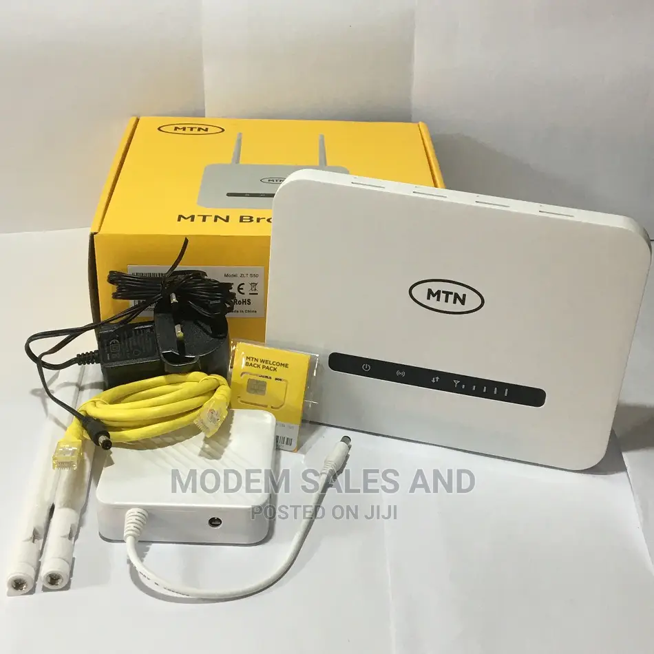 MTN Cat6 Unlocked 4g Router +50gb Bonus Data +Backup Battery in Ikeja ...
