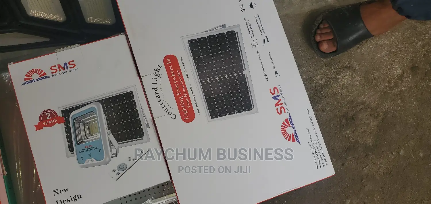 SMS Solar Flood Light 100w With Charging Panel in Ojo - Solar Energy ...