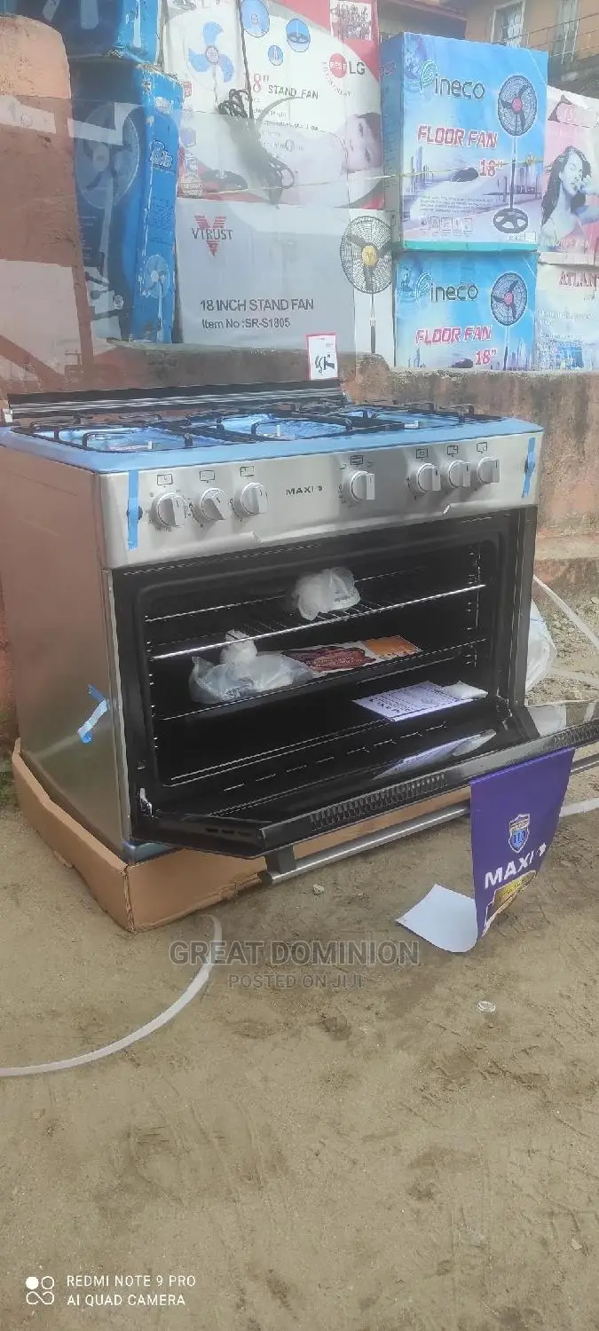Maxi Standing 5 Burner Gas Cooker Ignition With Oven Grill in Lekki ...