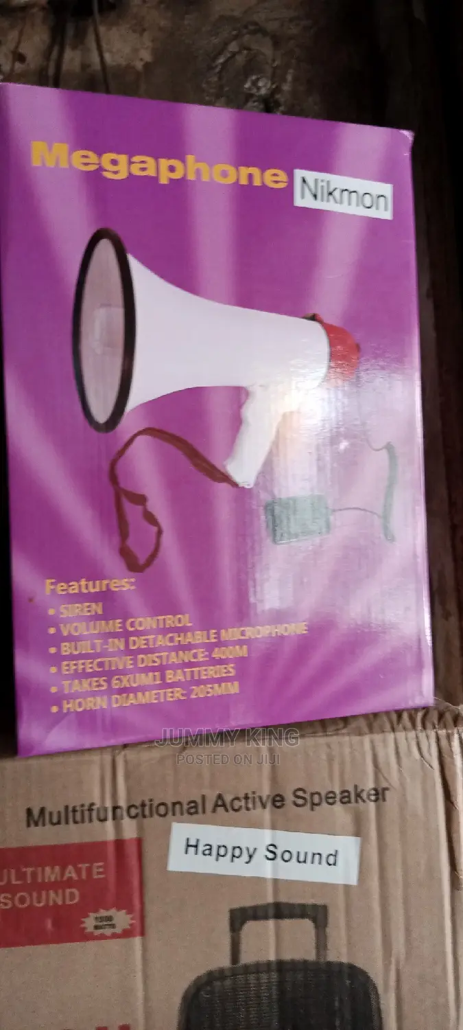 Rechargeable Handheld Megaphone With Recorder Microphone in Lagos ...