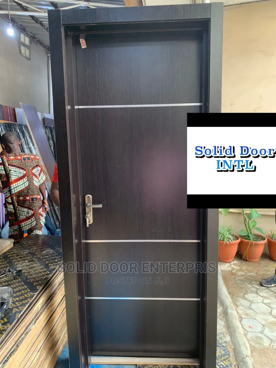 Complete HDF Door With Frame and Chrome Design in Mushin - Doors, Solid ...