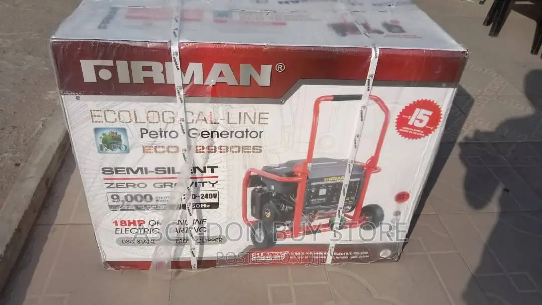10kva Firman Model 12990E2 Heavy Duty 100% Copper Generator in Ojo ...