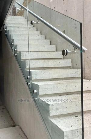 12mm Plain Tempered Glass Railings System in Lekki - Building Materials ...