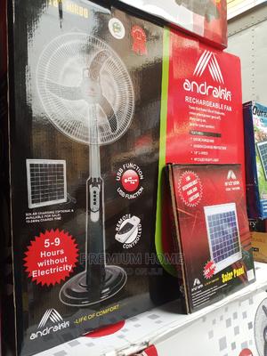 Andrakk Rechargeable Standing Fan With Panel Turbo in Lagos Island (Eko ...
