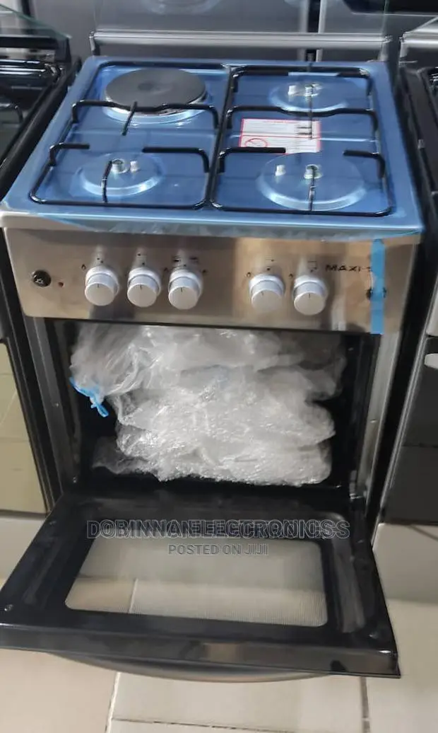 Brand New MAXI(3+1)50by50)Standing Gas Cooker,Silver,Oven, in Ojo ...
