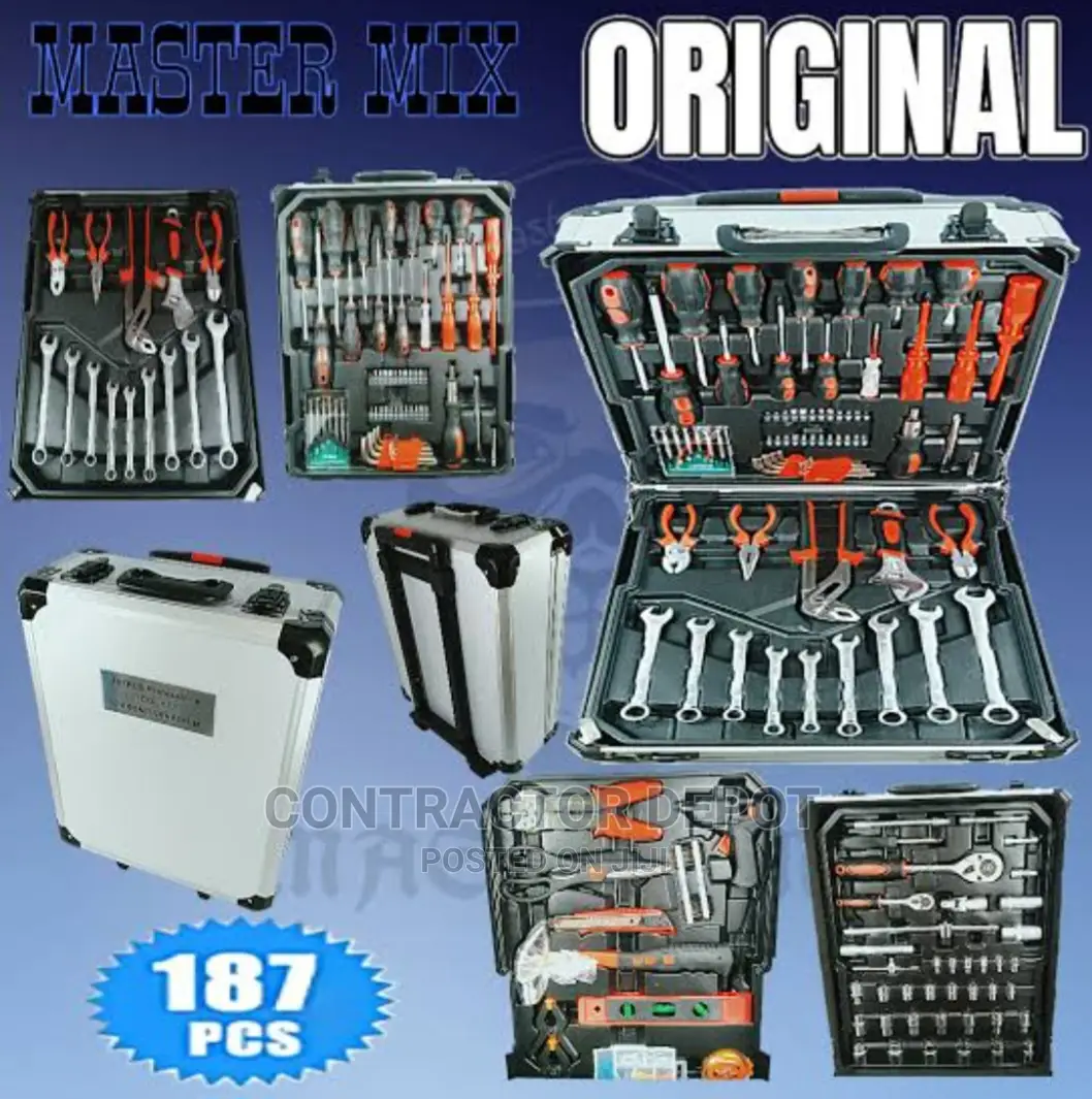 187 Piece Tool Kit With Rolling Tool Box Socket Wrench in Lagos Island ...