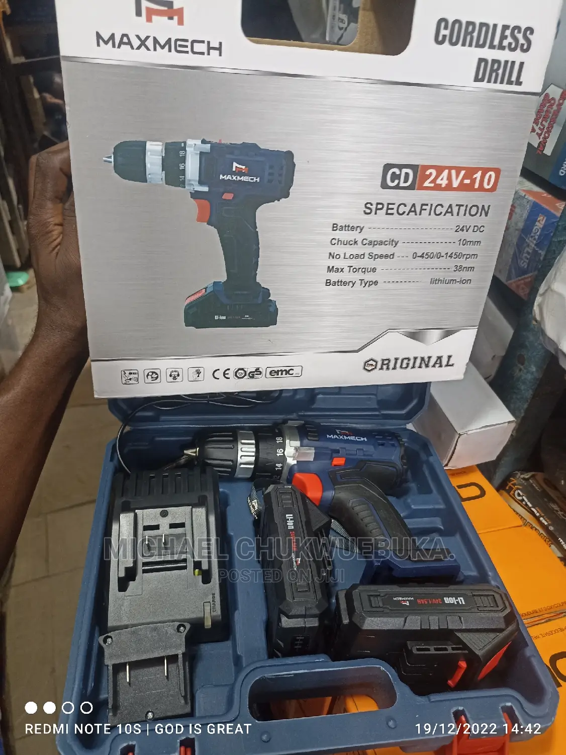 24 Volts Maxmech Cordless Drilling Machine in Lagos Island (Eko ...