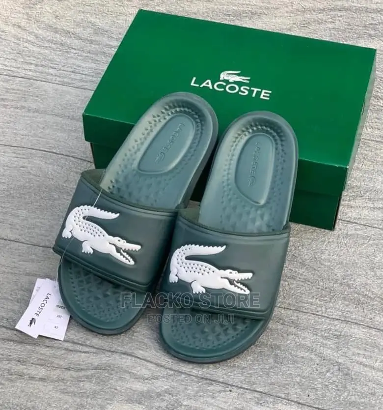 Original Lacoste Crocs Synthetic Logo Slides Available in Lagos Island ...