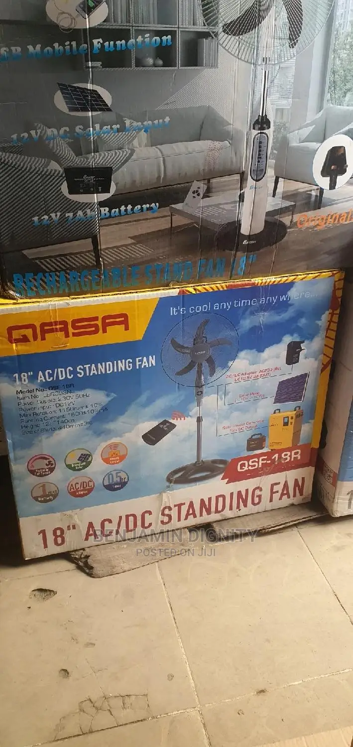 QASA Solar Standing Fan in Ojo - Home Appliances, Benjamin Dignity ...