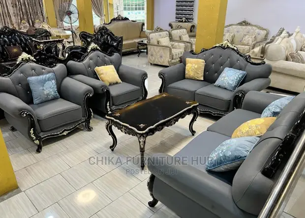 Luxury 7 Seater Living Room Fabric Royal Sofa Chair. in Ojo Furniture Chika Furniture Hub Jiji.ng