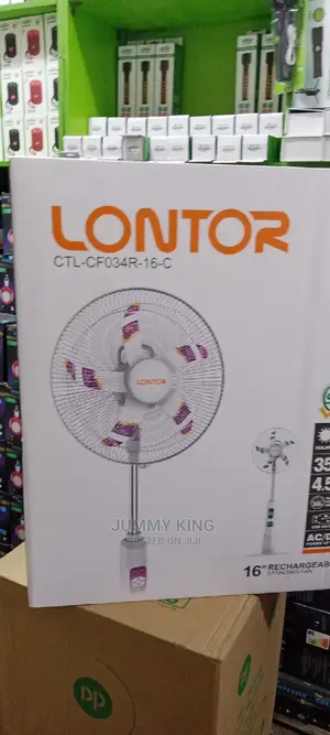 Lontor 16 Inch Rechargeable Standing Fan in Lagos Island (Eko) - Home ...