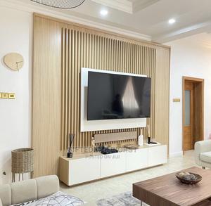 Tv Stand With Wall Cladding and LED Light in Enugu - Furniture, Gifted ...