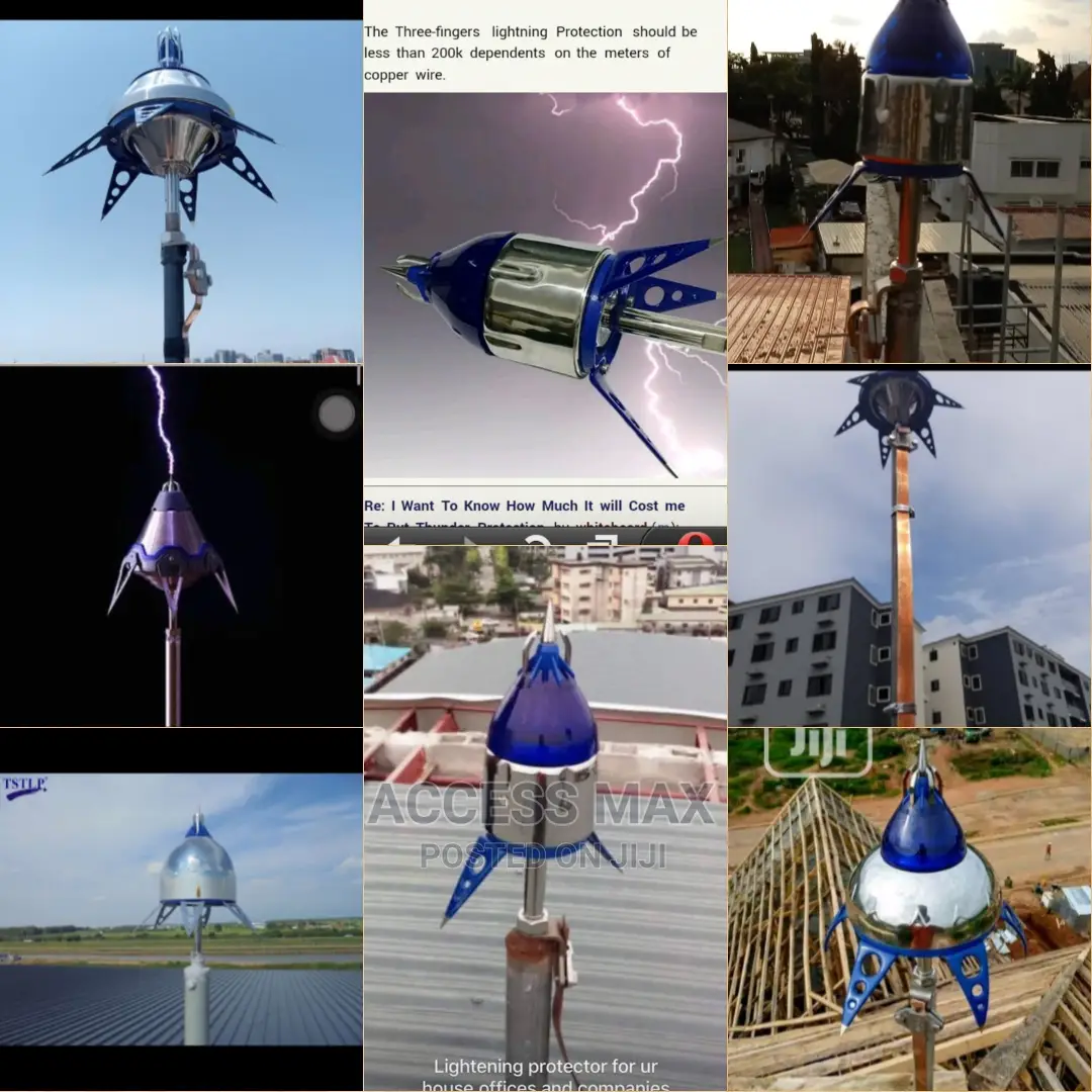 All Sizes of Indelec Thunder Arrestor Lighting Protection in Lagos ...