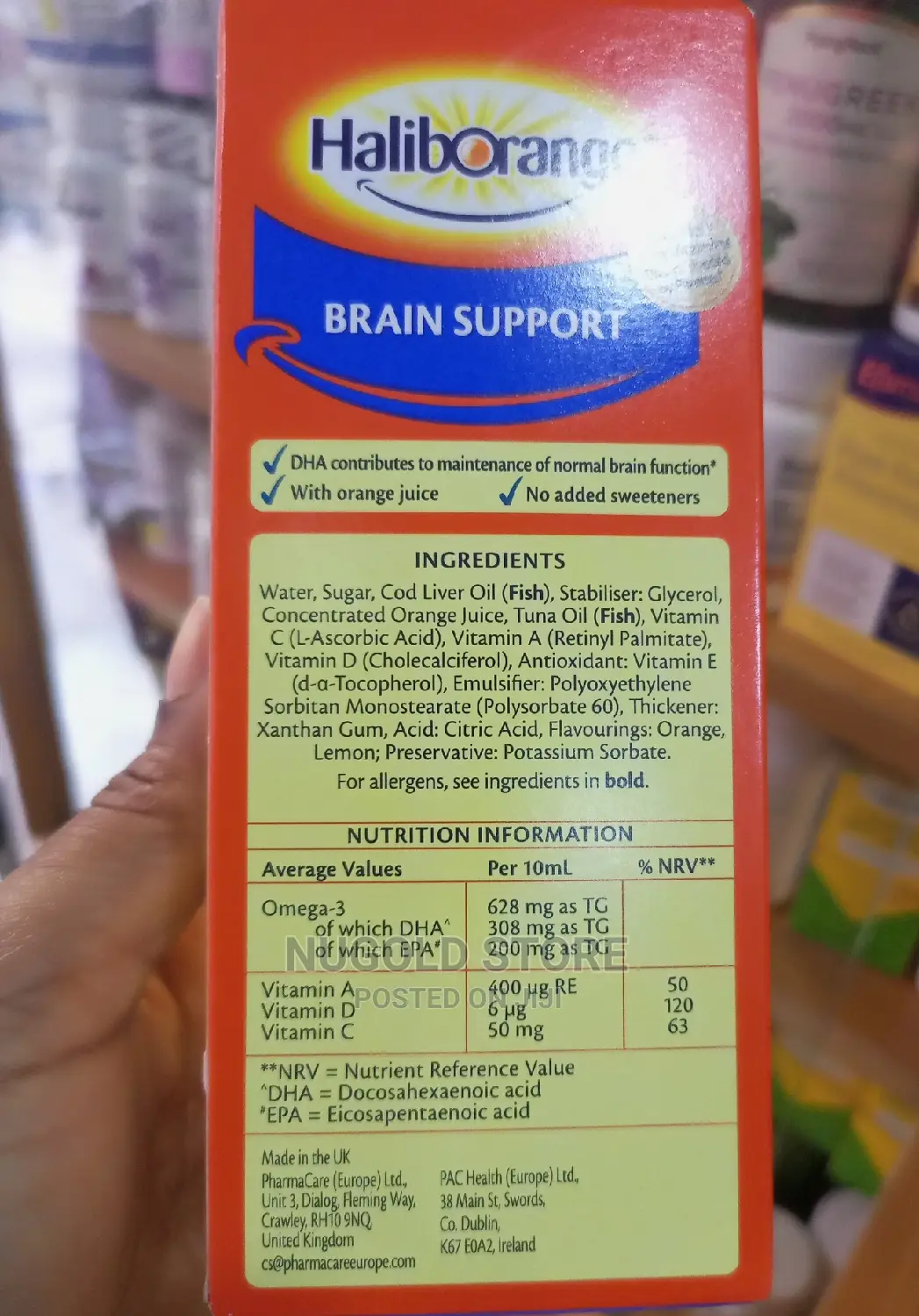 Haliborange Omega-3 Dha Brain Support *300ml in Lagos Island (Eko ...