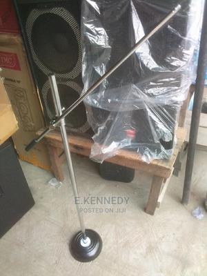Professional Iron Round Base Microphone Stand With Holder in Ikeja ...
