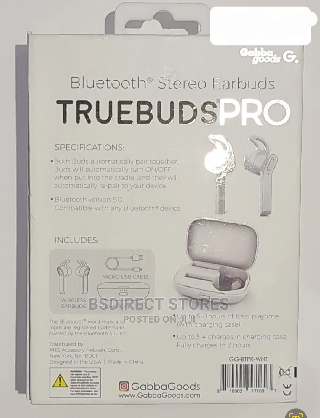 Gabba Goods Truebuds PRO Wireless Earbuds With Charging Pod in Utako ...