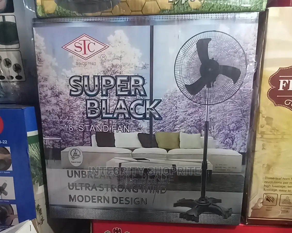 STC Collections 18-Inches Standing Fan Super Black in Lagos Island (Eko ...