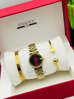 Female Gucci Chain Wristwatch and Bracelet Set in Lagos Island (Eko ...