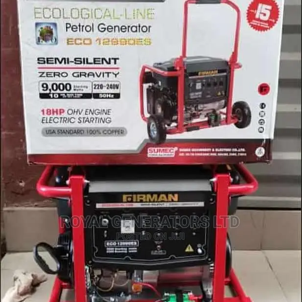10kva Original Sumec Fireman Petrol Generator Semi Silent in Lekki ...