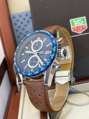Tag Heuer Men Quality Leather Strap Wristwatch in Lagos Island (Eko ...