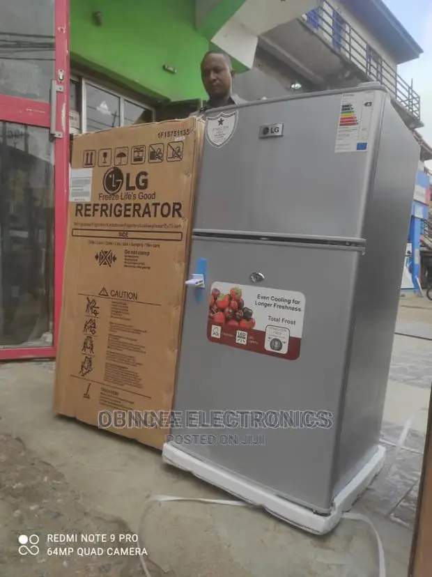 Brand New LG 100L Double Door Refrigerator/Silver/External/ in Ojo ...