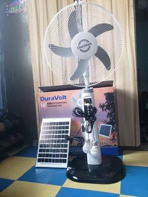 Duravolt Rechargeable Fan With Solar Panels and 2 Bulbs in Ikeja ...
