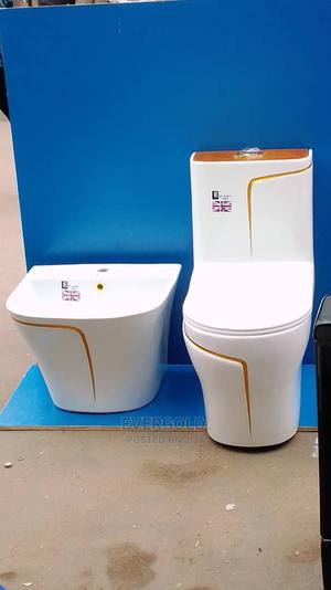 Executive Water Closet With Wall Hung Wash Hand Basin in Orile ...