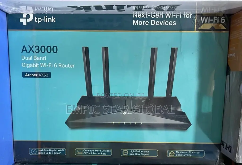Tp-Link Archer Ax50 Ax3000 Gigabit Dual Band Wi-Fi 6 Router in Ikeja ...