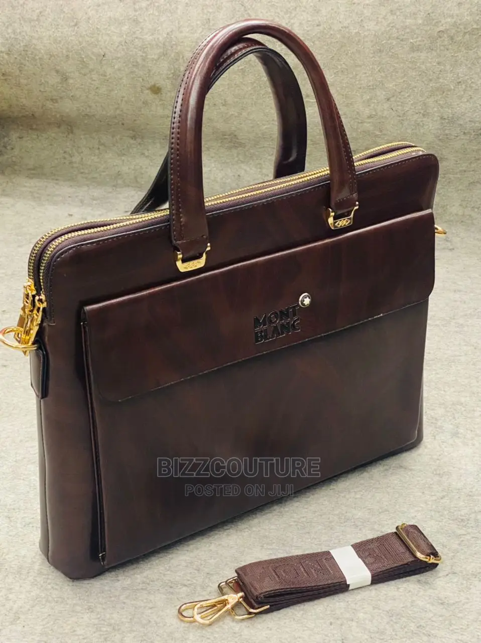Original MONT BLANC Leather Laptop Bags Available in Store for sale ...