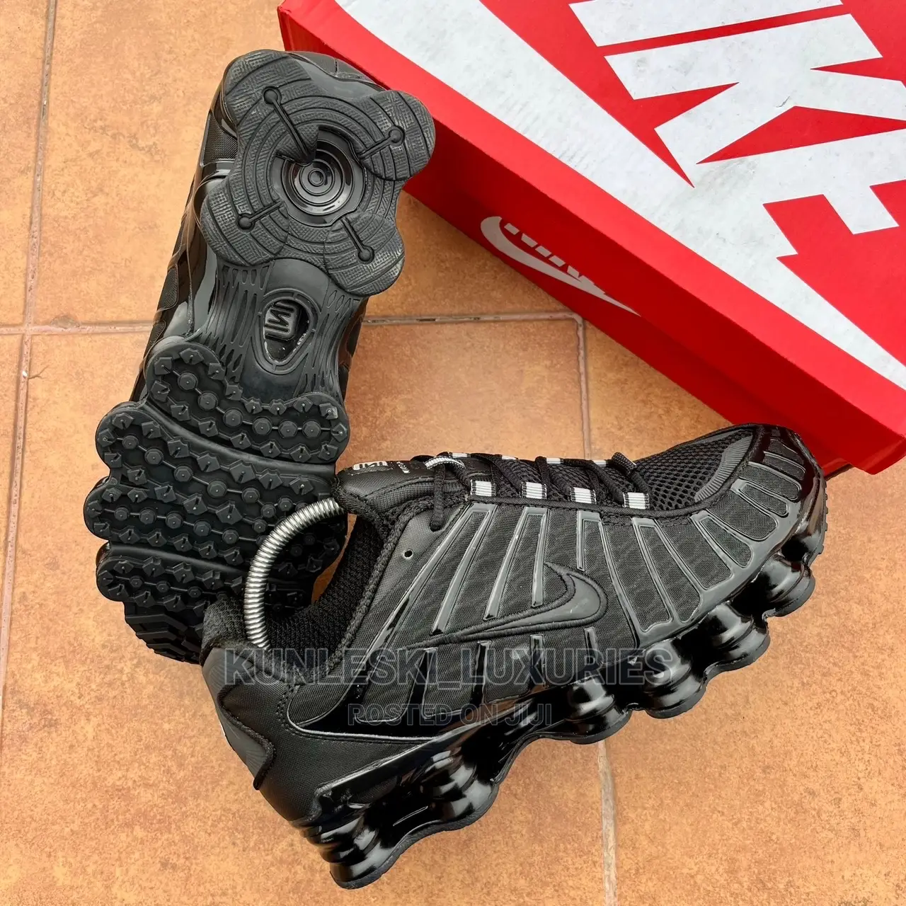 Original Nike Shox TL X Skepta - Sk Shox Black/Red Sneakers in Lagos ...
