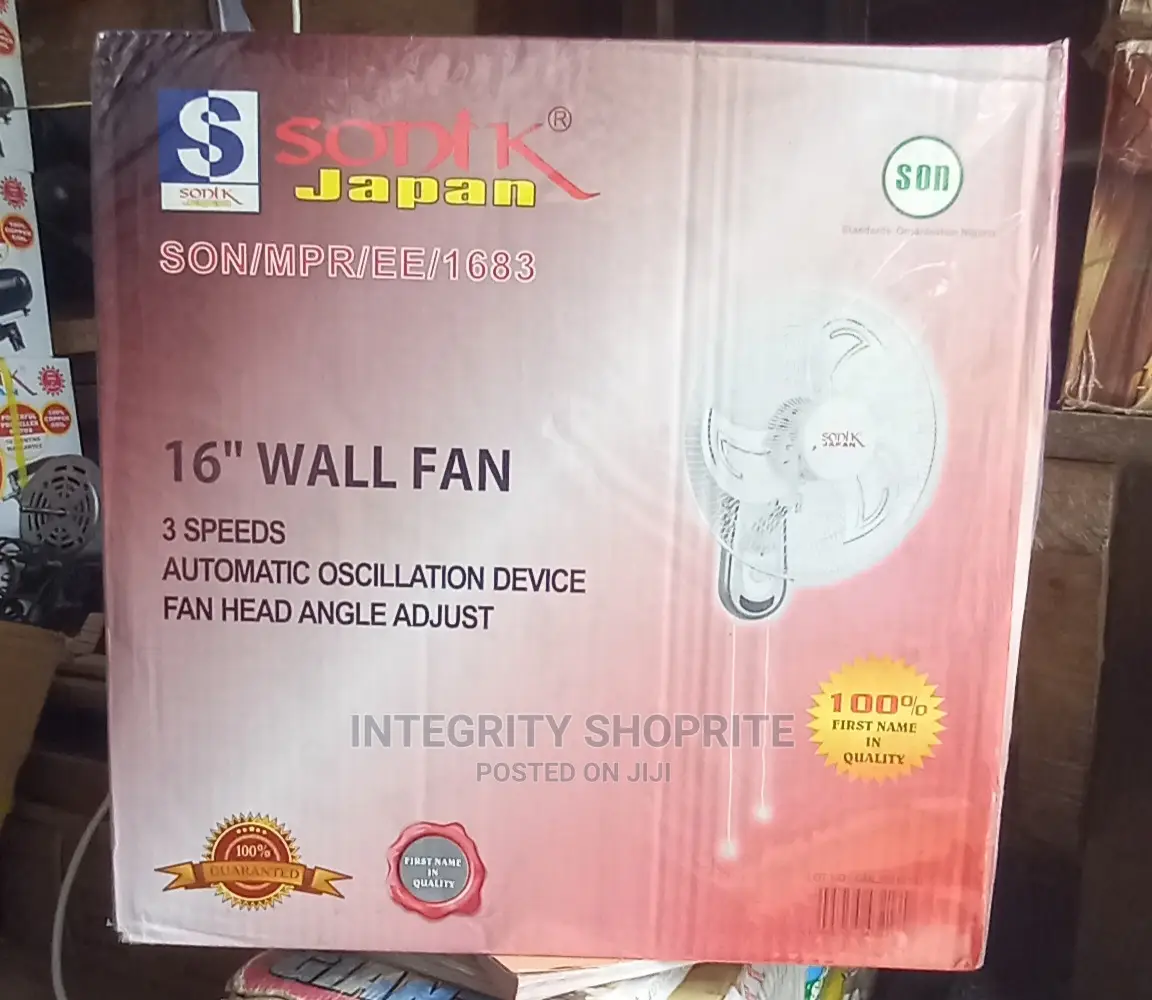 Sonik 16" Powerful Wall Fan in Lagos Island (Eko) - Home Appliances ...