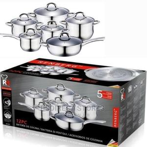 Renberg Alexander Jumbo Cookware Set With Lid Silver, 12 Pcs in Utako ...