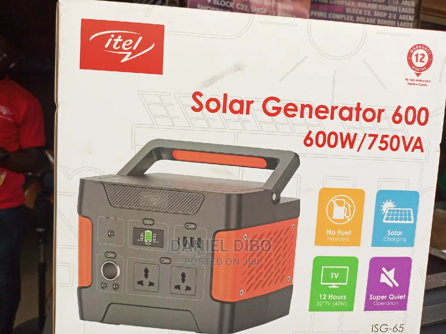 Itel Solar Generator 600w/750va in Ikeja - Solar Energy, Daniel Dibo ...