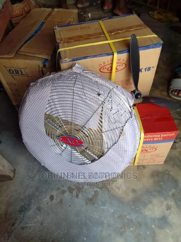 Brand New Original 18" OX Industrial Standing Fan/100% Coper in Ojo ...