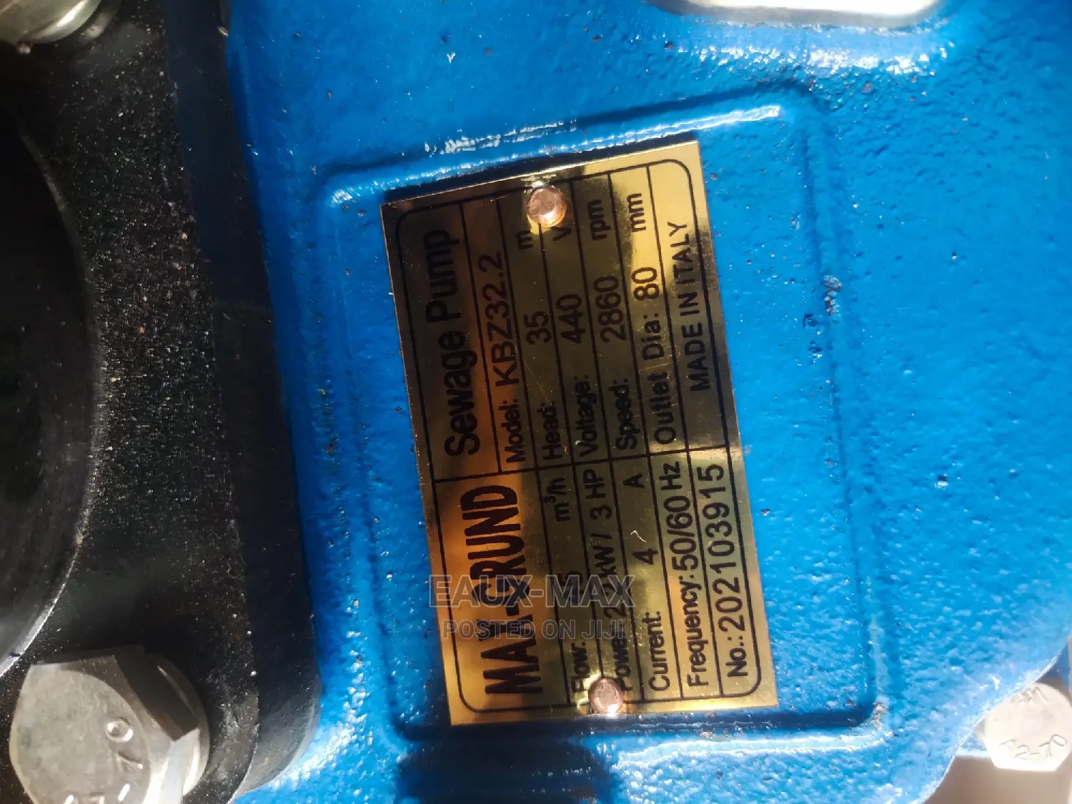 Max Grund Sewage Submersible Pump for sale - Eaux-Max Price: ₦ 580,000 ...