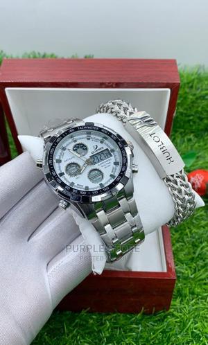 Quamer Digital and Analog Silver Watch and Bracelet Set in Lagos Island ...