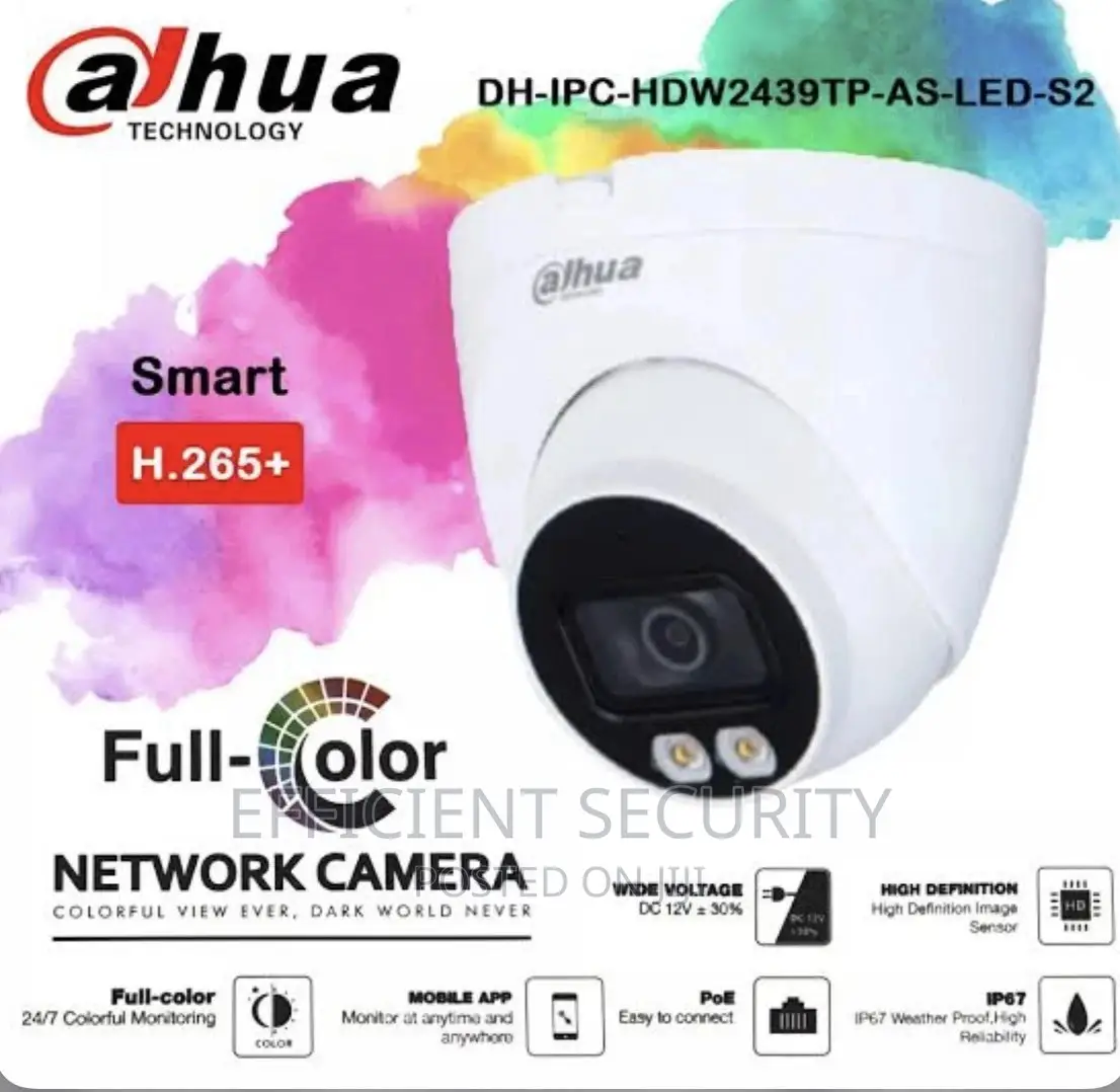 Dahua 4MP Lite Full-Color Fixed Dome Eyeball Network Camera in Ikeja ...